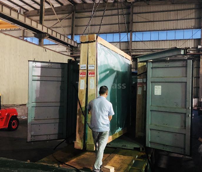 How To Loading Glass To 20 Open Top Container?