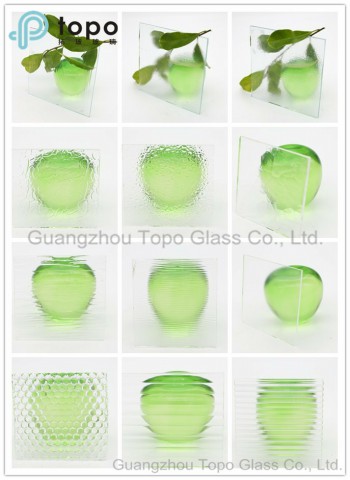 3mm-8mm Clear Nashiji Wired Glass/Clear Nashiji Wire Patterned Glass