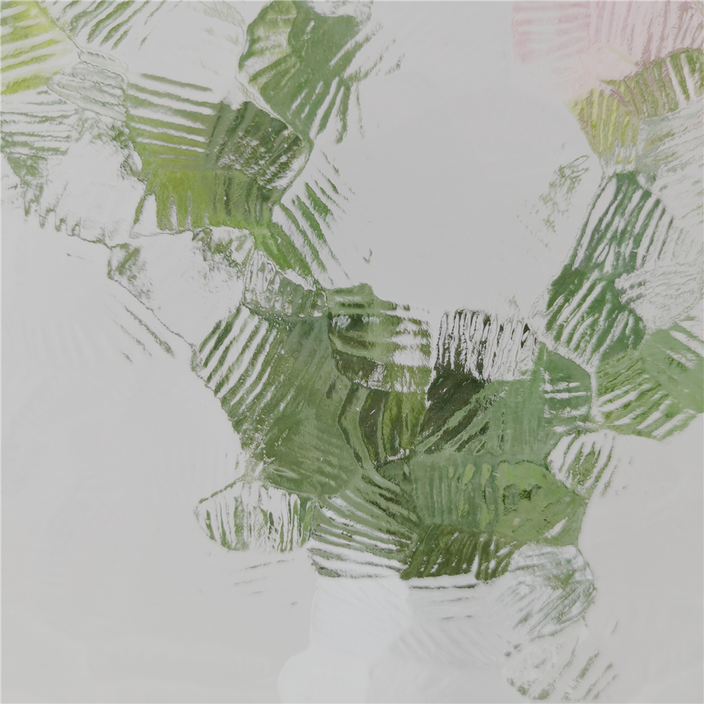 3mm 4mm 5mm Ultra Clear Low Iron Oceanic Pattern Glass