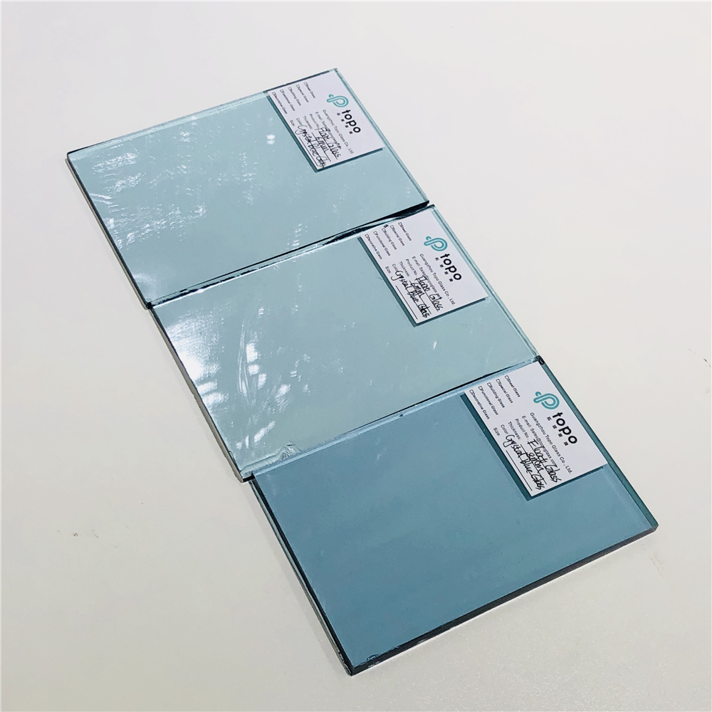 4mm 5mm 6mm 8mm 10mm 12mm Crystal Blue Float Glass Sheet